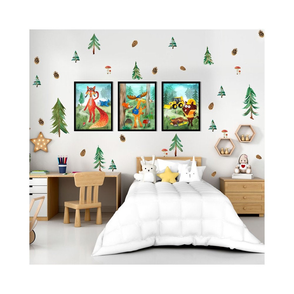 Stickers for the Wall Window Decoration Forest Stickers for - Etsy UK