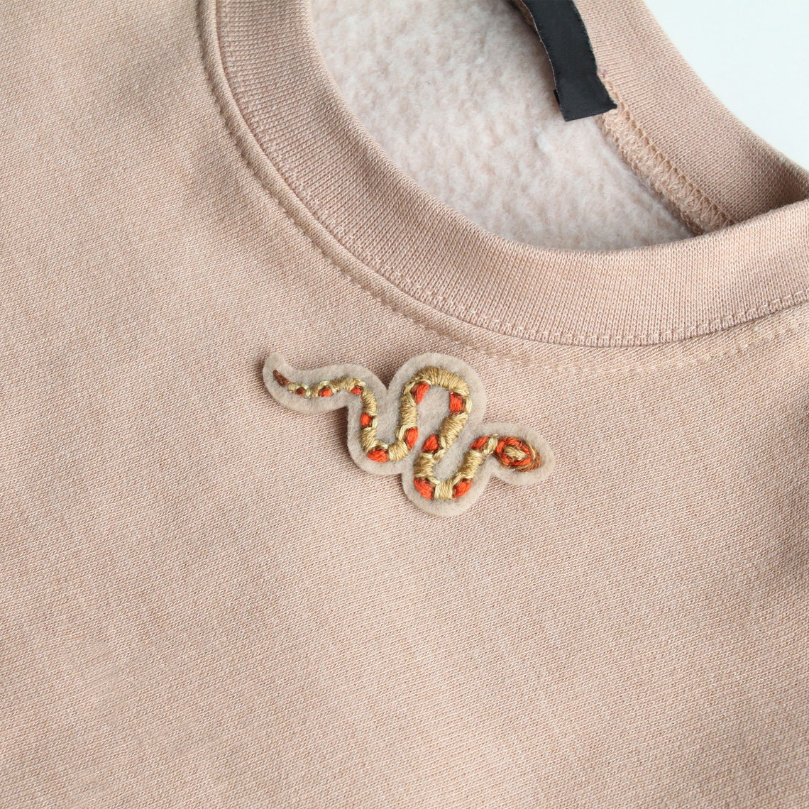 Corn Snake Pin Hand Embroidered Snake Pin Snake Embroidered - Etsy