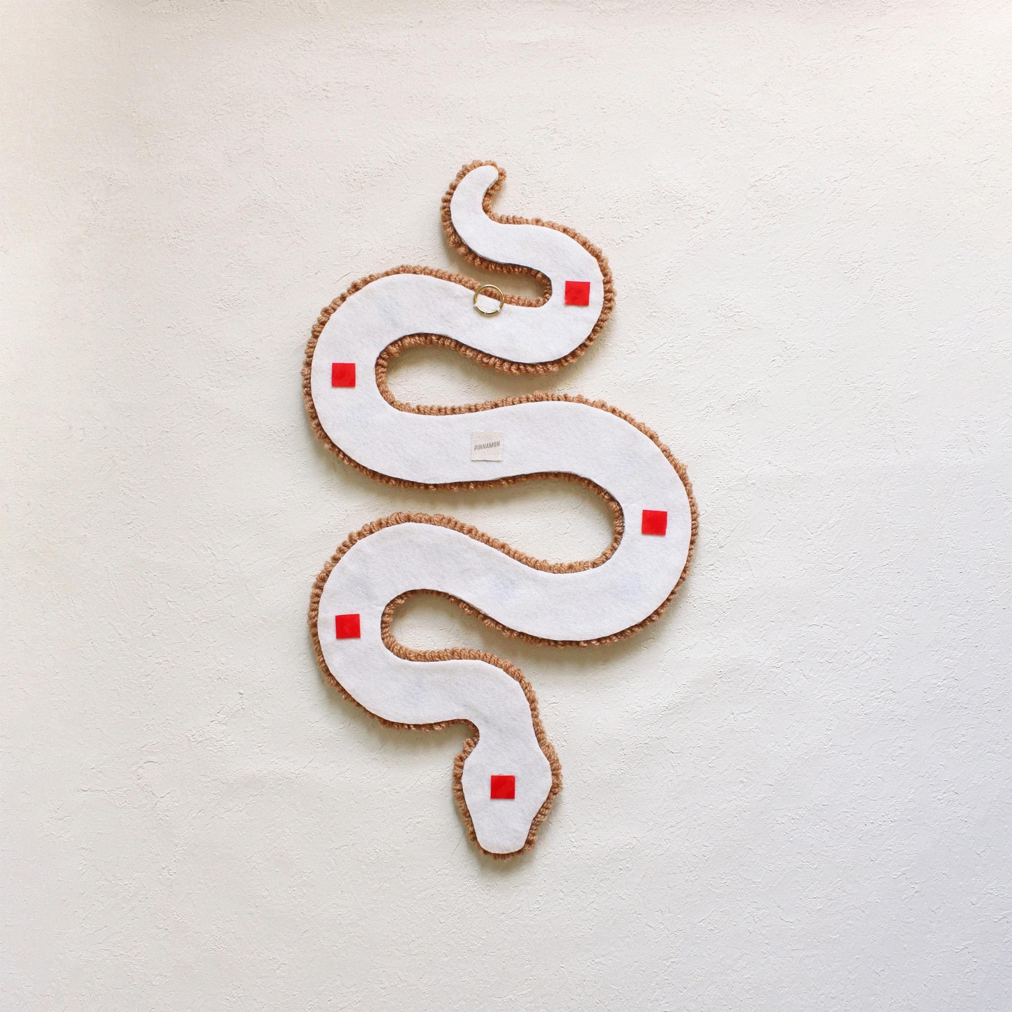 All Seeing Snake Wall Decor, Unique Punch Needle Snake Wall Hanging ...