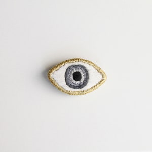 Goldwork Embroidery Eye Pin, Eye Hand Embroidered Brooch, All-seeing ...