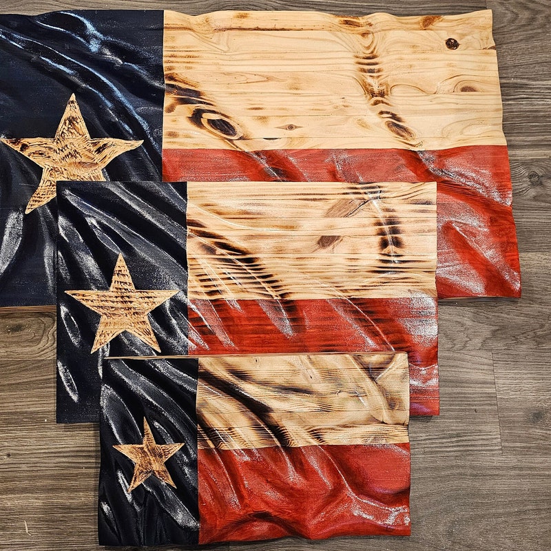 Wavy Wood Flag - Etsy