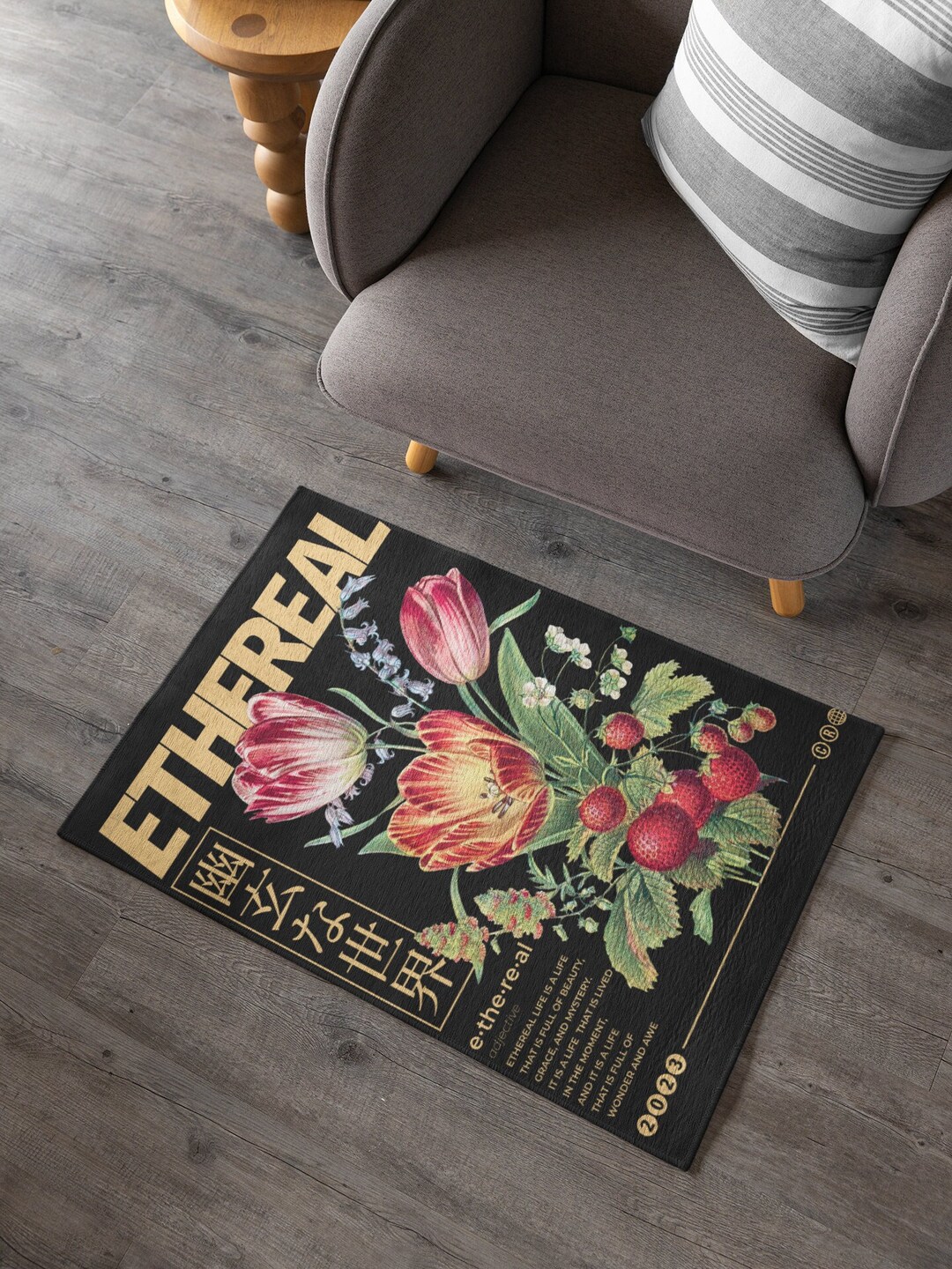 Anime Rug, Funky Rug, Irregular Rug, Y2k Rug, Groovy Rug, Beside Rug ...