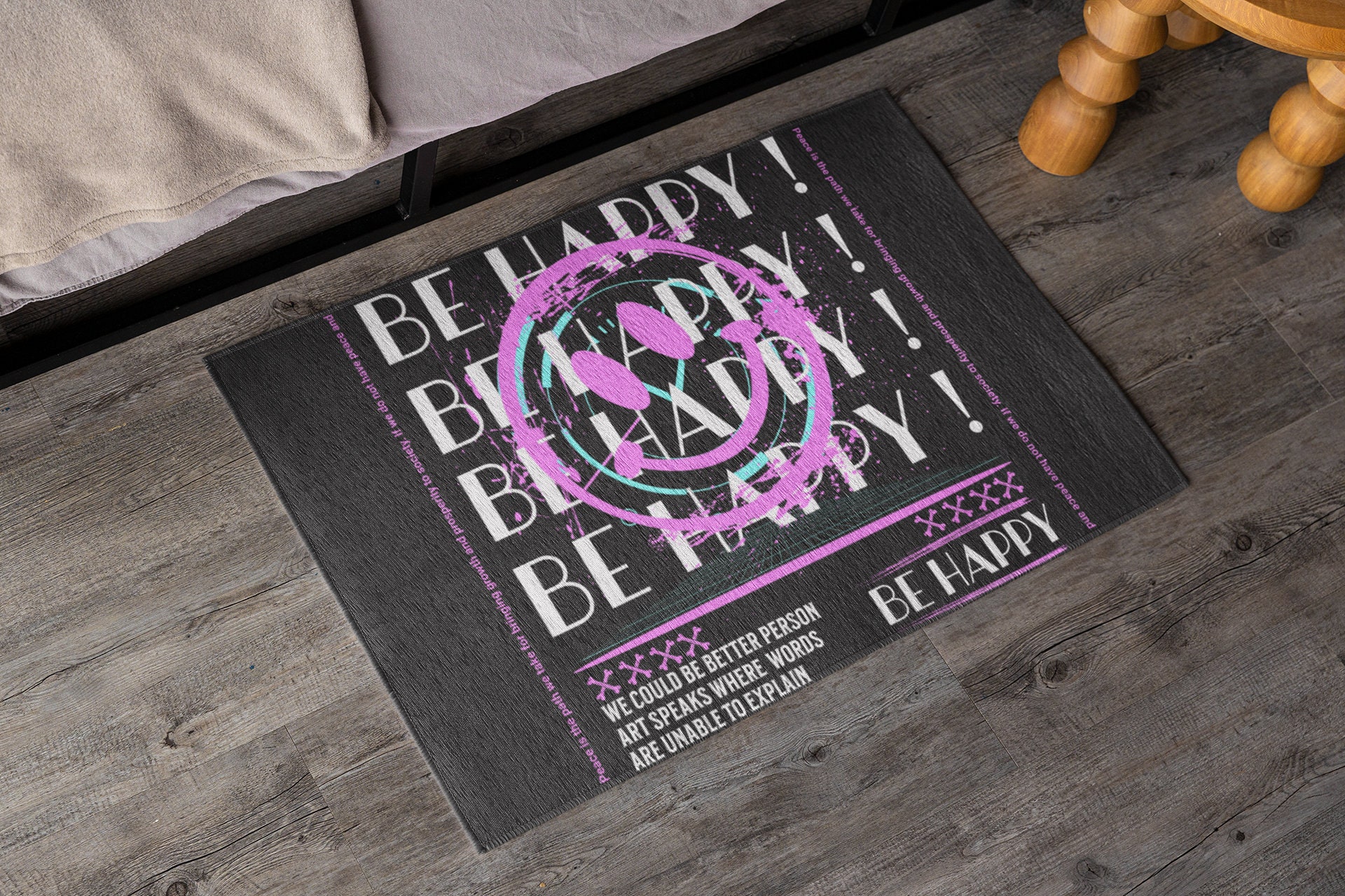 Anime Rug Funky Rug Irregular Rug Y2k Rug Groovy Rug - Etsy