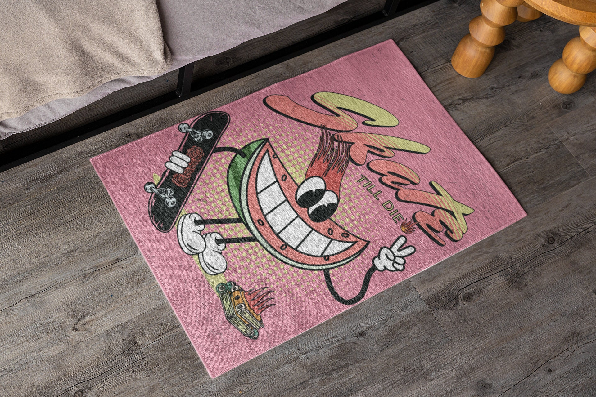 Anime Rug, Funky Rug, Irregular Rug, Y2k Rug, Groovy Rug, Beside Rug ...