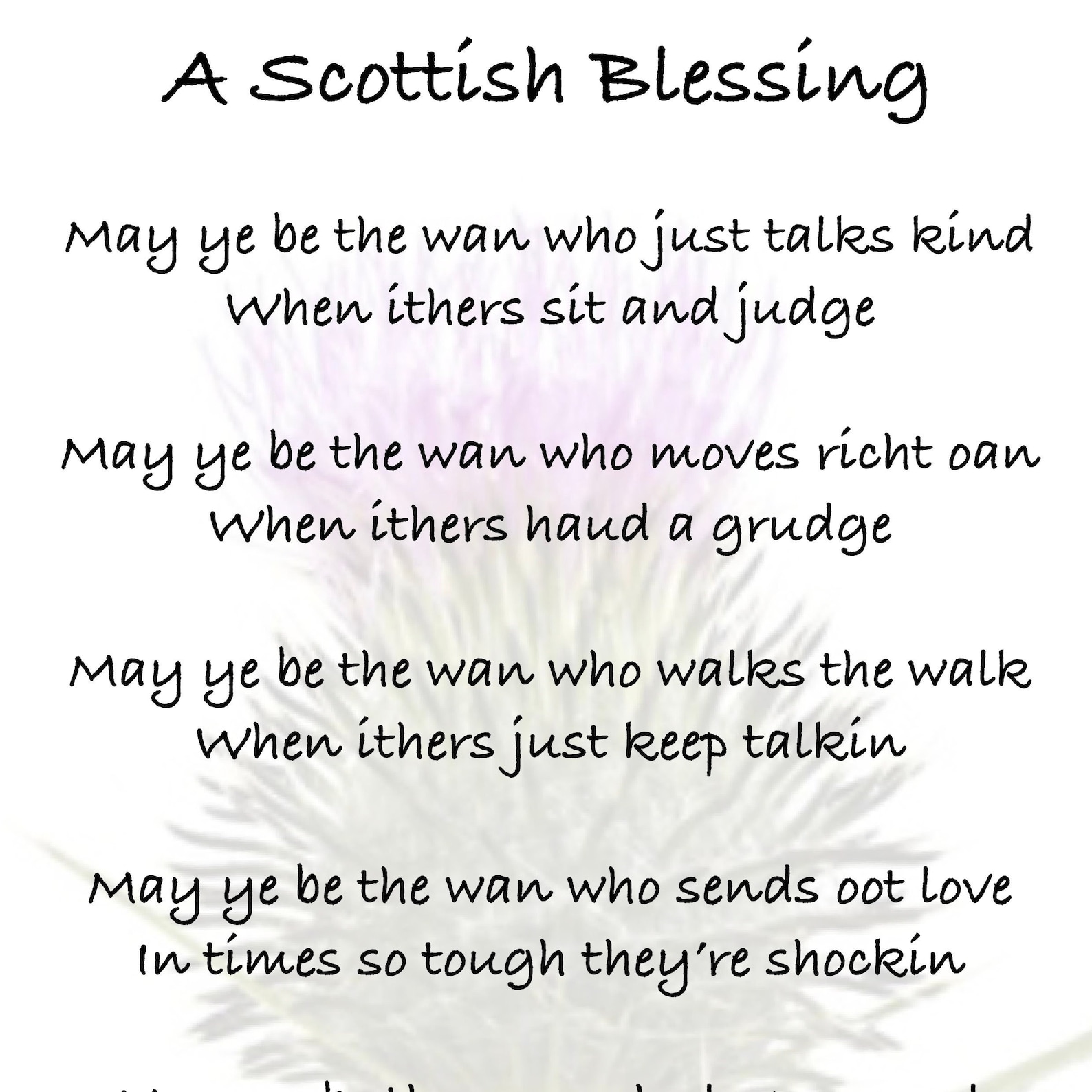 A Scottish Blessing/digital Download/print - Etsy
