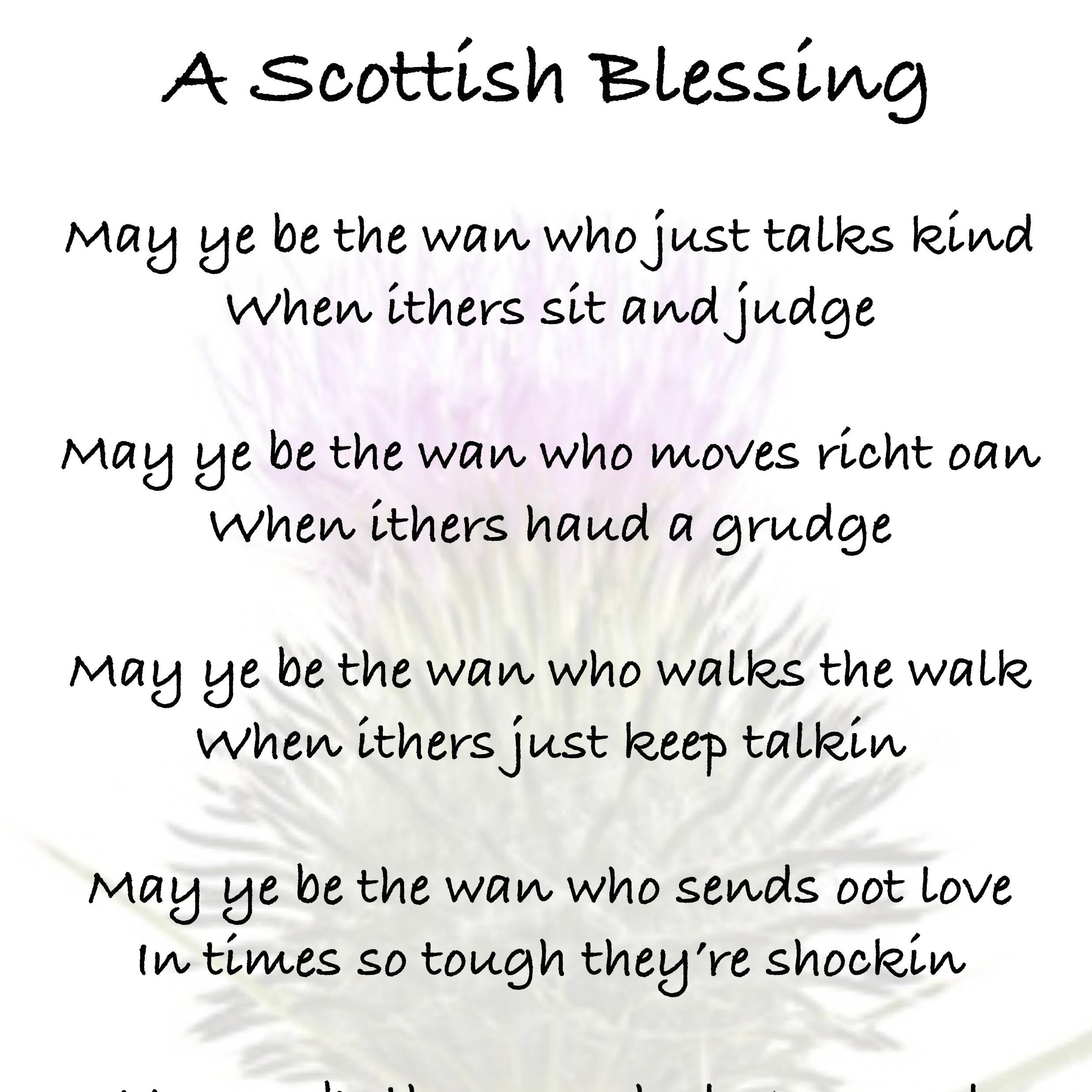 A Scottish Blessing/digital Download/print - Etsy