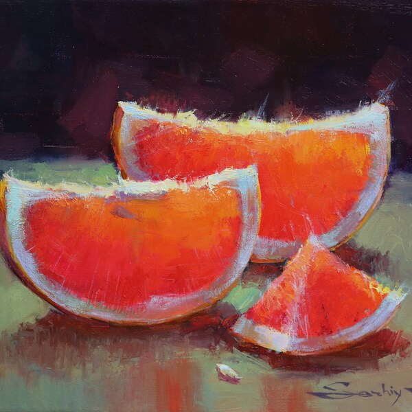 Grapefruit Painting - Etsy