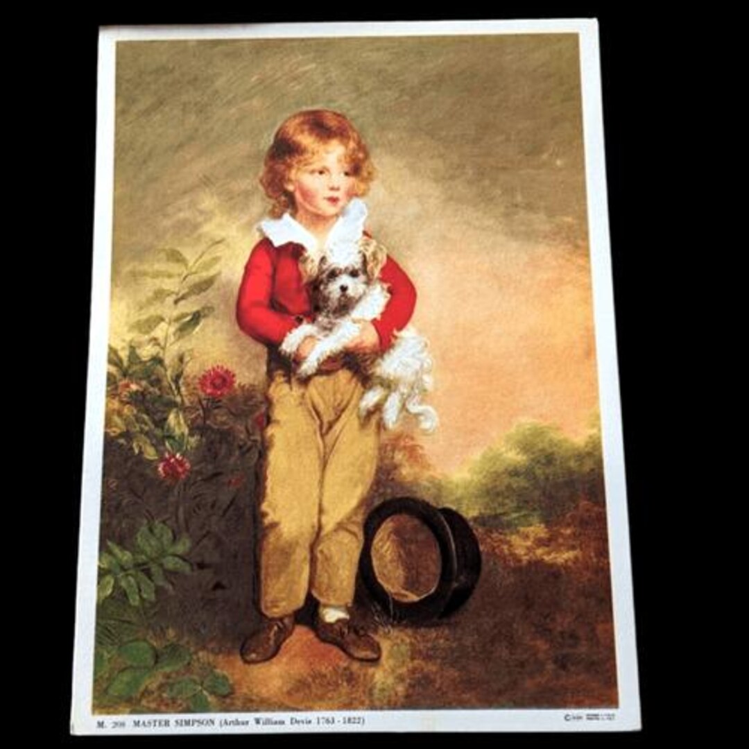 Master Simpson Vintage Litho Art Print by Arthur William Davis - Etsy