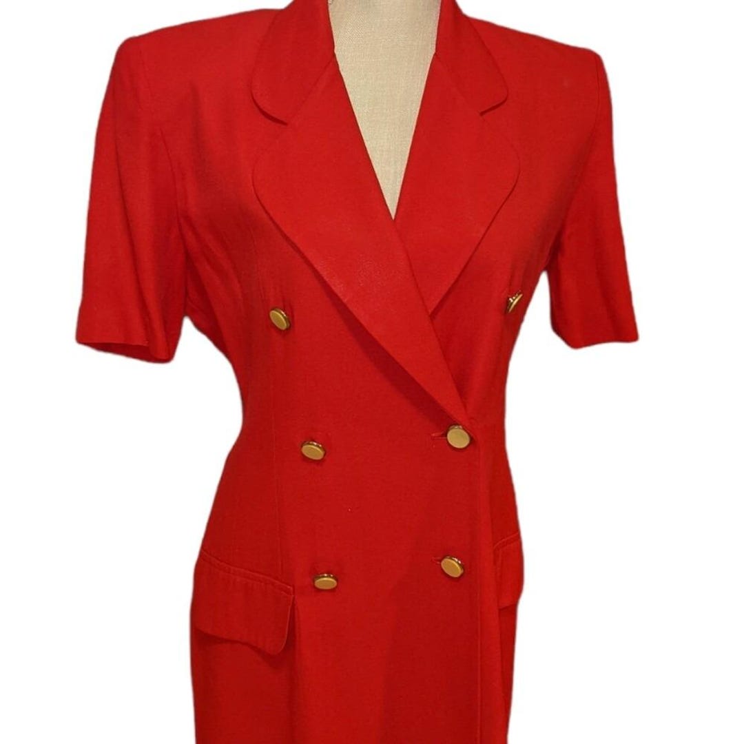Louis Snyder Dani Max Vintage Red Dress Size 6 - Etsy