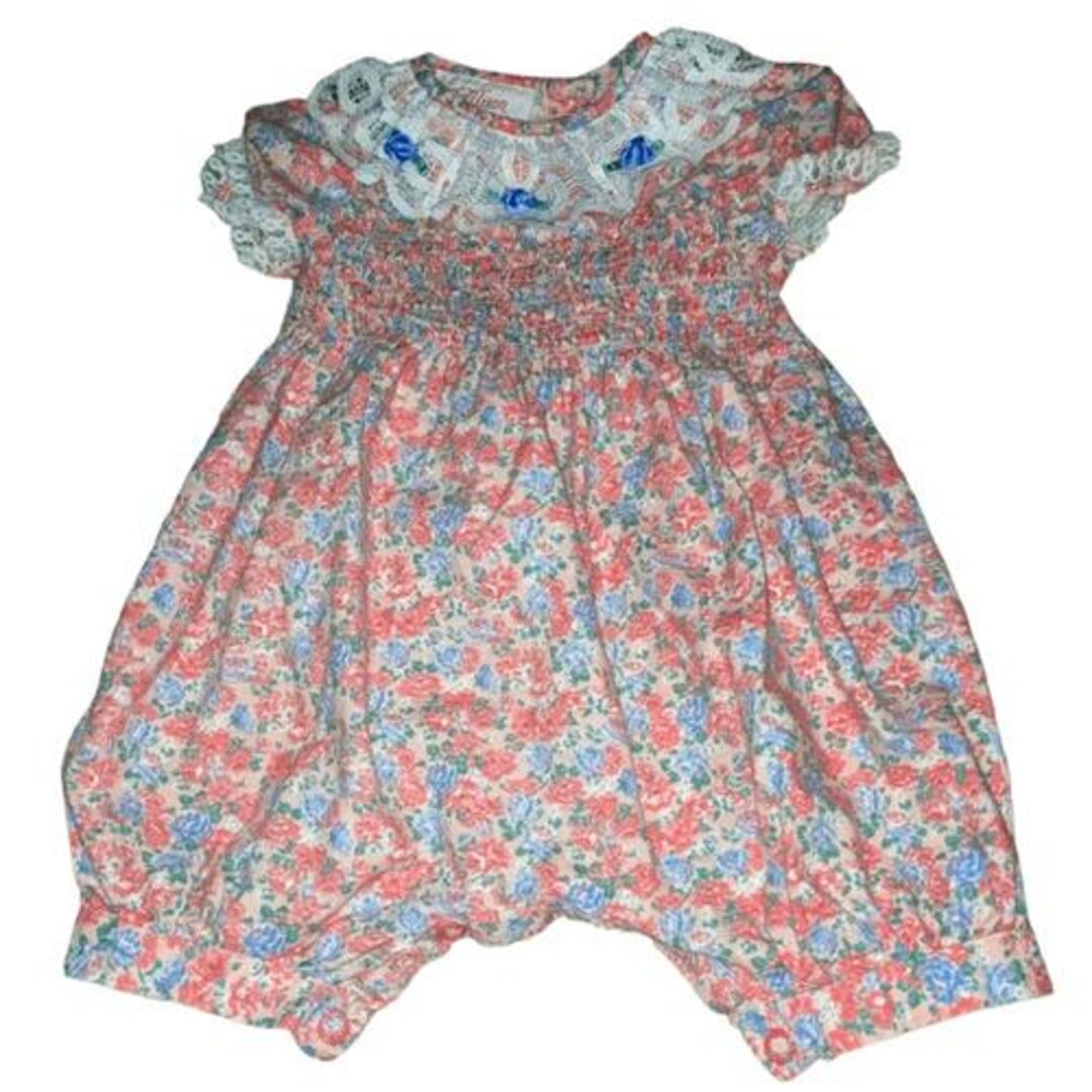 Allison Ann Vintage Floral and Lace Romper Cottage Core - Etsy