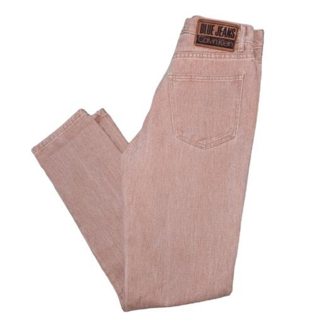 Calvin Klein 80s Vintage Tan Jeans Size 6 - Etsy