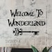 Welcome to Our Wonderland - Metal Front Door Sign, Ideal Outdoor Decor ...