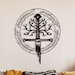 Lord Middle Earth Metal Wall Art, Sworn Decor, Metal Wall Decor, Living ...