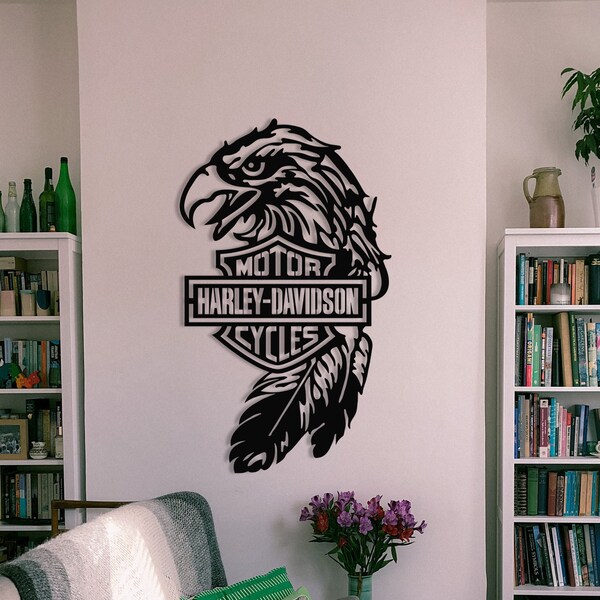 Harley Davidson Metal Sign Etsy