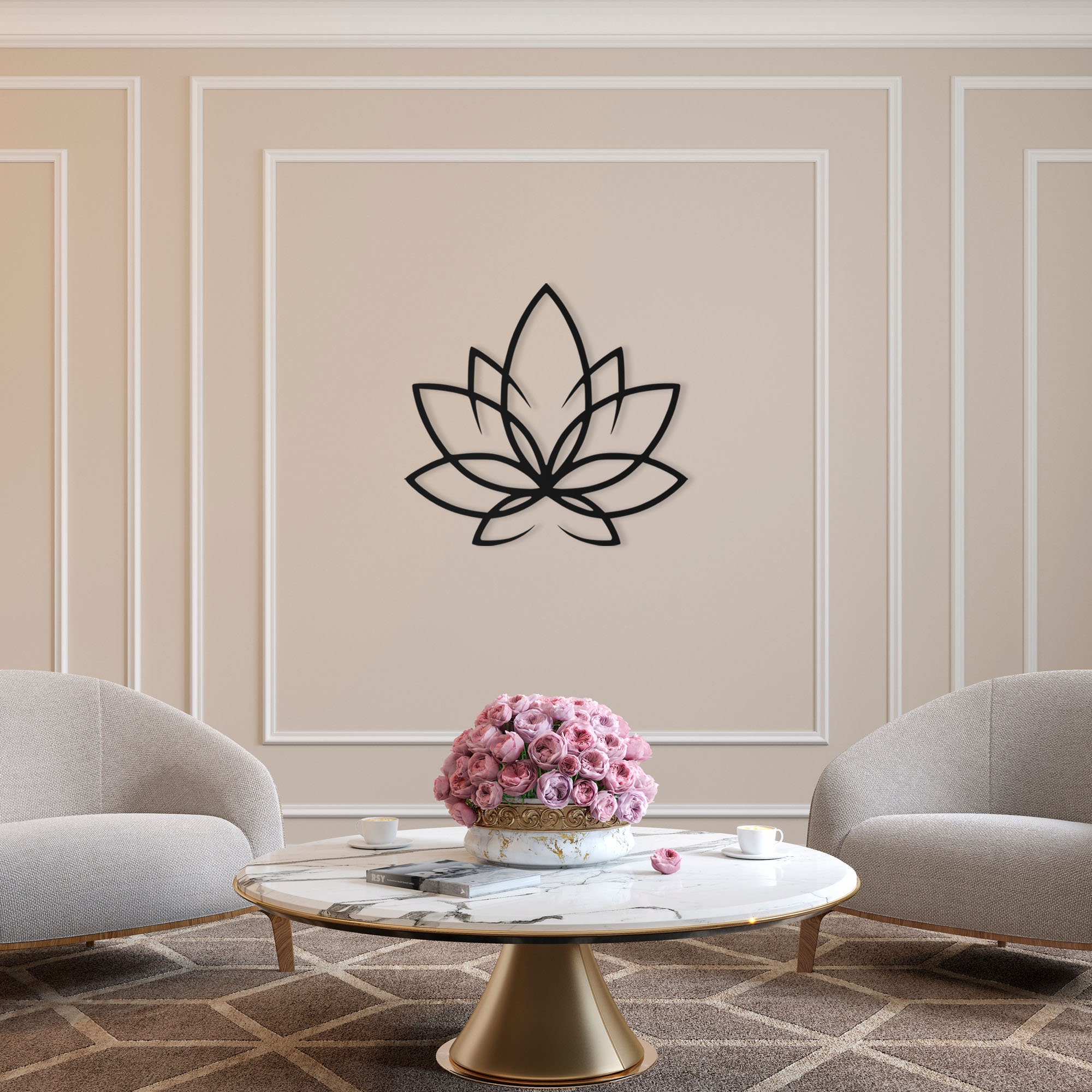 Lotus Flower Wall Art Metal Wall Hangings Lotus Flower Sign - Etsy