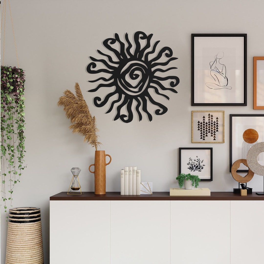 Sun Metal Wall Decor, Sun, Sun Art, Sun Decor, Sunrise, Sunrise Art ...