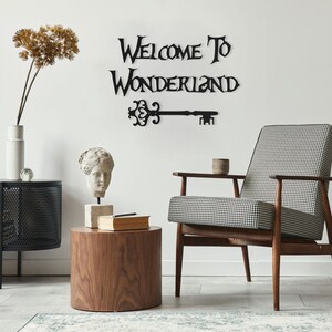 Welcome to Our Wonderland - Metal Front Door Sign, Ideal Outdoor Decor ...