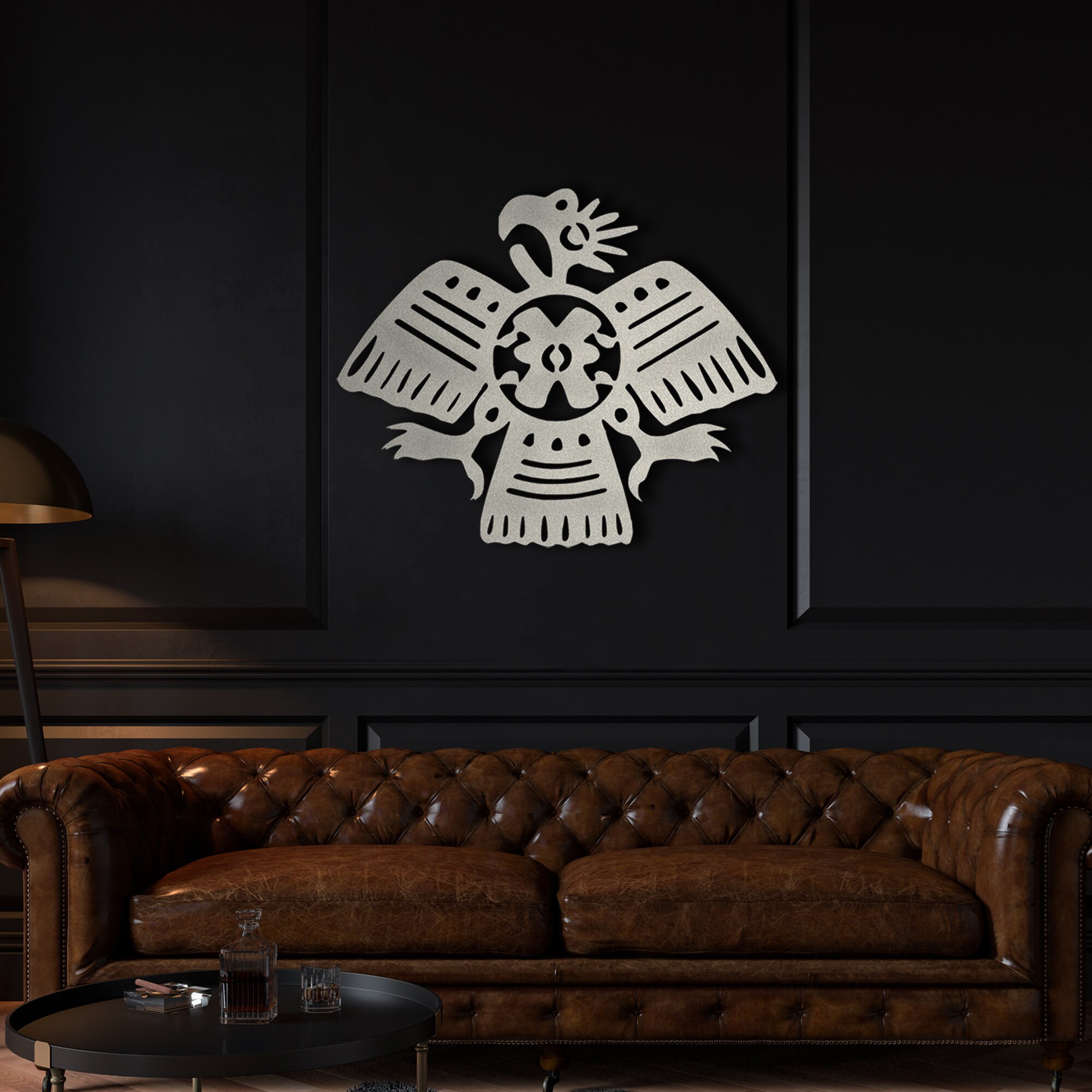 Aztec Eagle Metal Wall Art Aztec Wall Decor Home Decor - Etsy