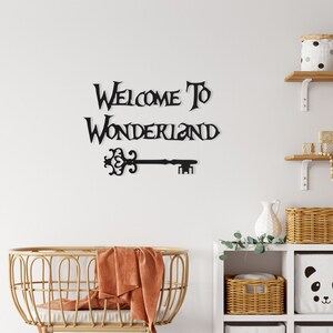 Welcome to Our Wonderland - Metal Front Door Sign, Ideal Outdoor Decor ...