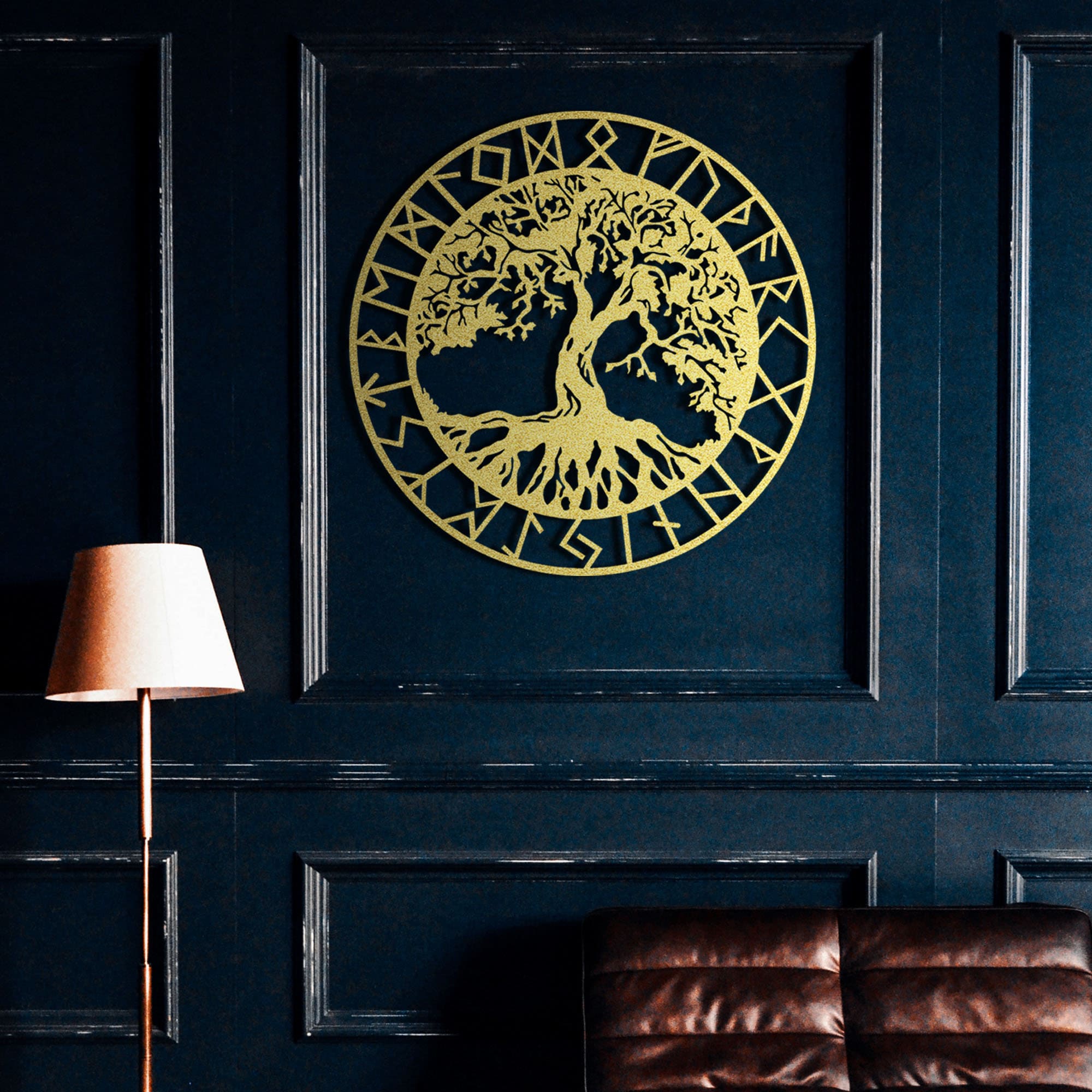 Viking Runes & Tree of Life Metal Wall Art Arbre De La Vie - Etsy UK