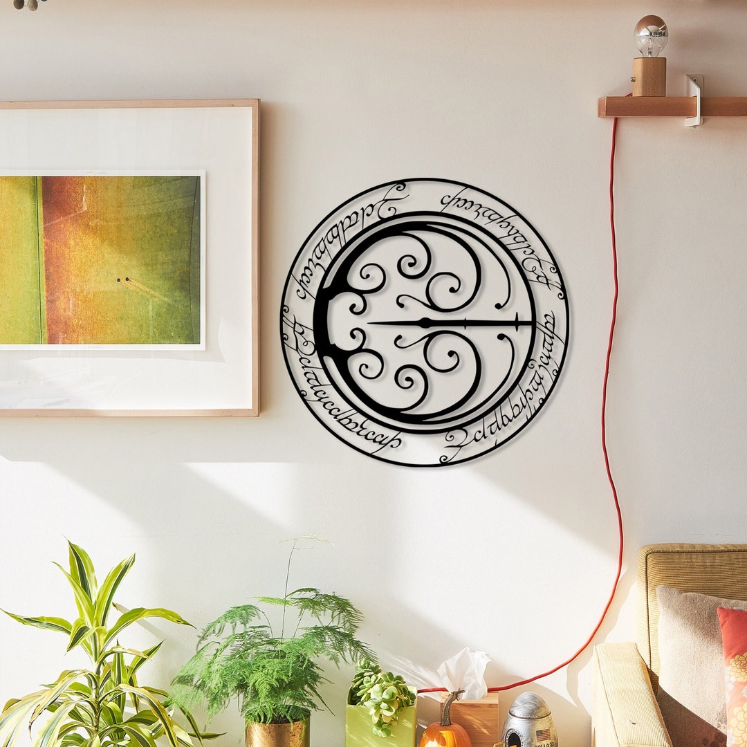 Lord of the Rings Metal Wall Art, the Hobbit Metal Wall Decor, Hobbit ...