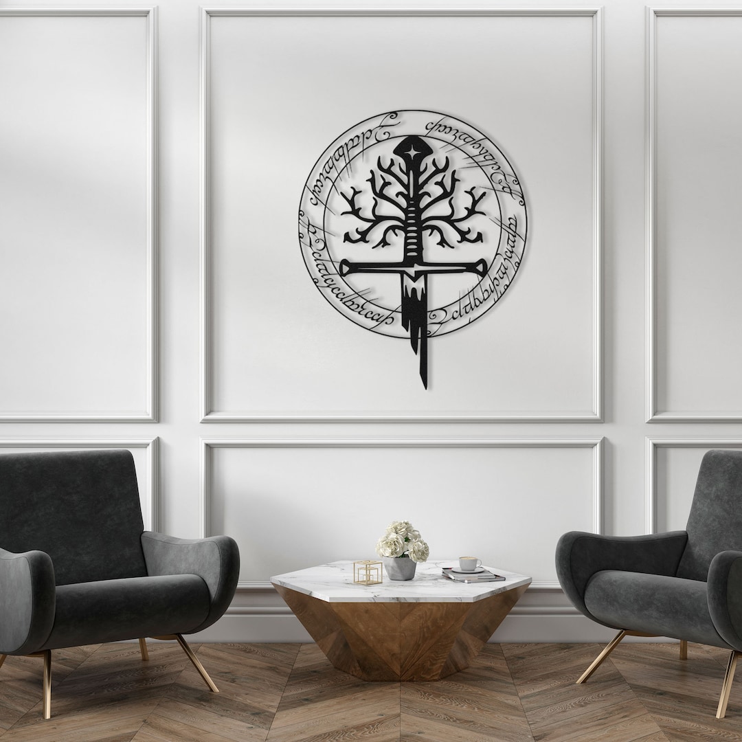 Middle Earth Metal Wall Art: Fantasy Home Decor - Etsy