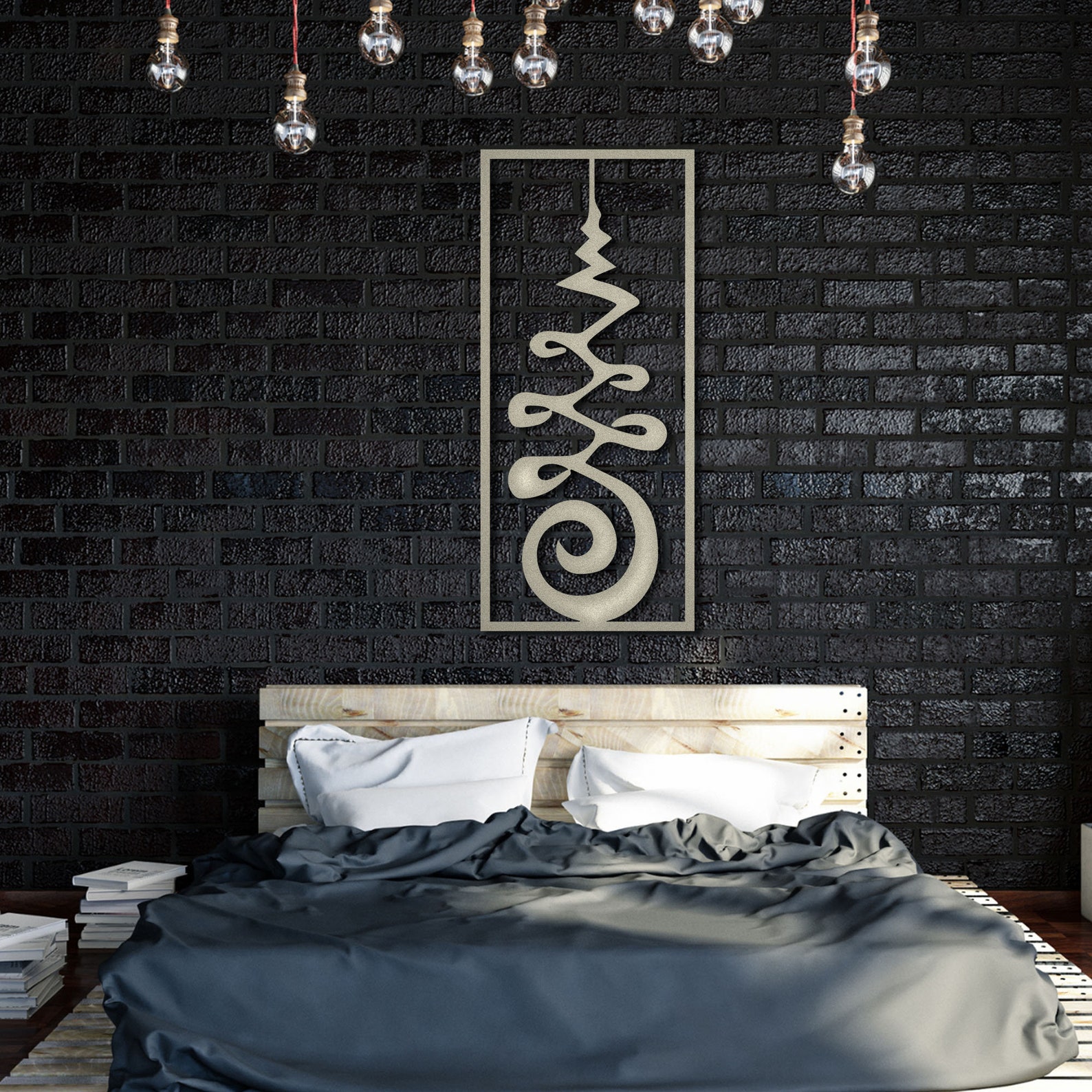 Unalome Metal Wall Art: Spiritual Buddhist Symbol Decor - Etsy