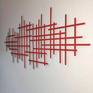 Abstract Metal Wall Art: Modern Geometric Sculpture - Etsy