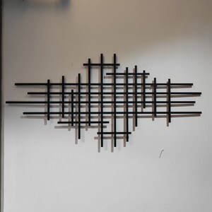 Minimalist Metal Wall Decor Line Wall Decor Abstract Line - Etsy