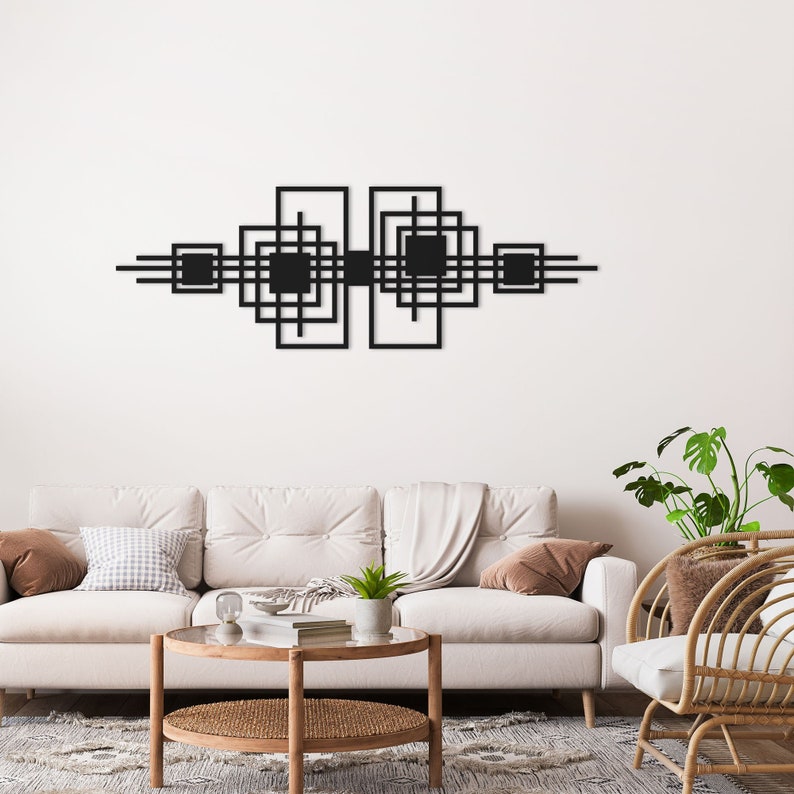 Modern Metal Wall Hanging Minimalist Line Wall Decor Modern - Etsy