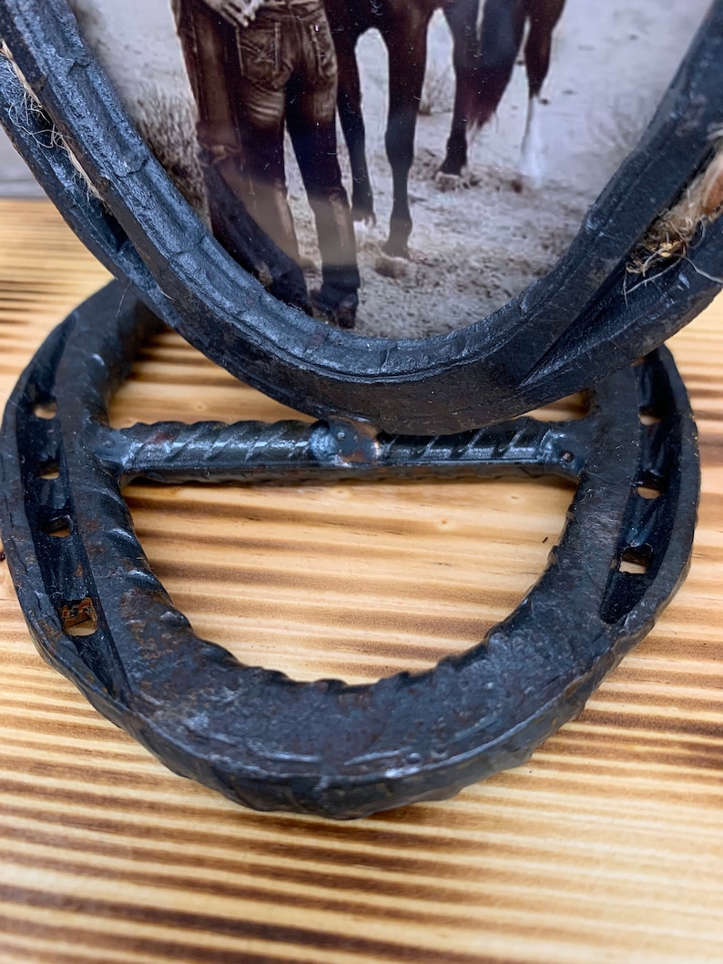 Cowboystyle Photo Frame 3-picture Horseshoe Tower Gift Ideas - Etsy