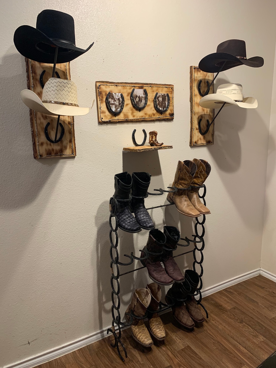 Hat Rack Horseshoe Wall Hat Rack - Etsy
