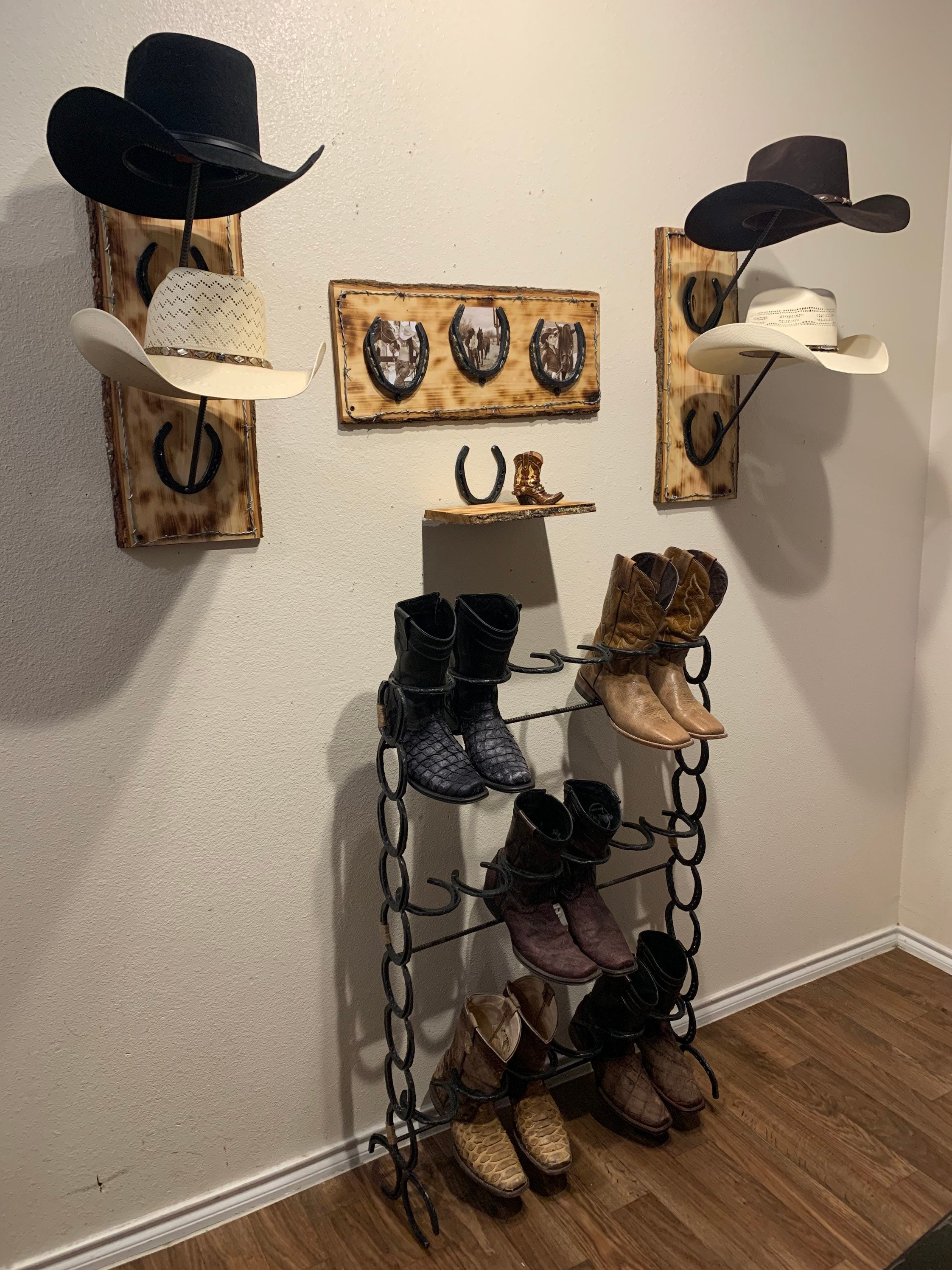 Hat Rack Horseshoe Wall Hat Rack - Etsy
