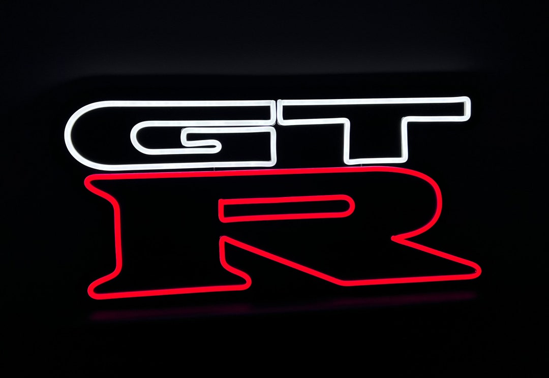 GTR LED Neon Sign, Nissan GTR, Supercar, Sportscar, Quality Neon Sign ...