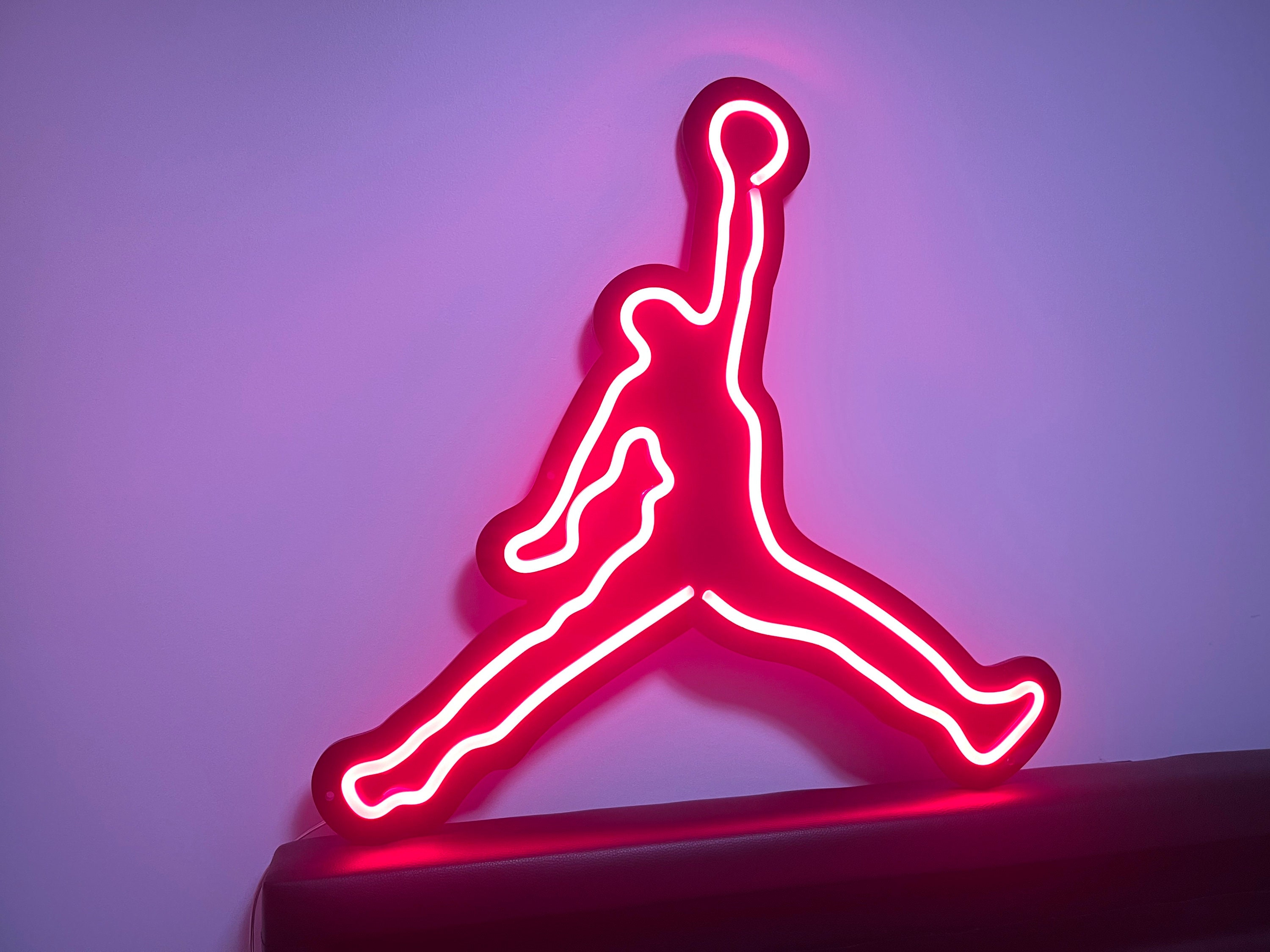 Neon Sign Air Jordan Logo LED Neon Sign, Quality Neon Sign, NBA Neon ...