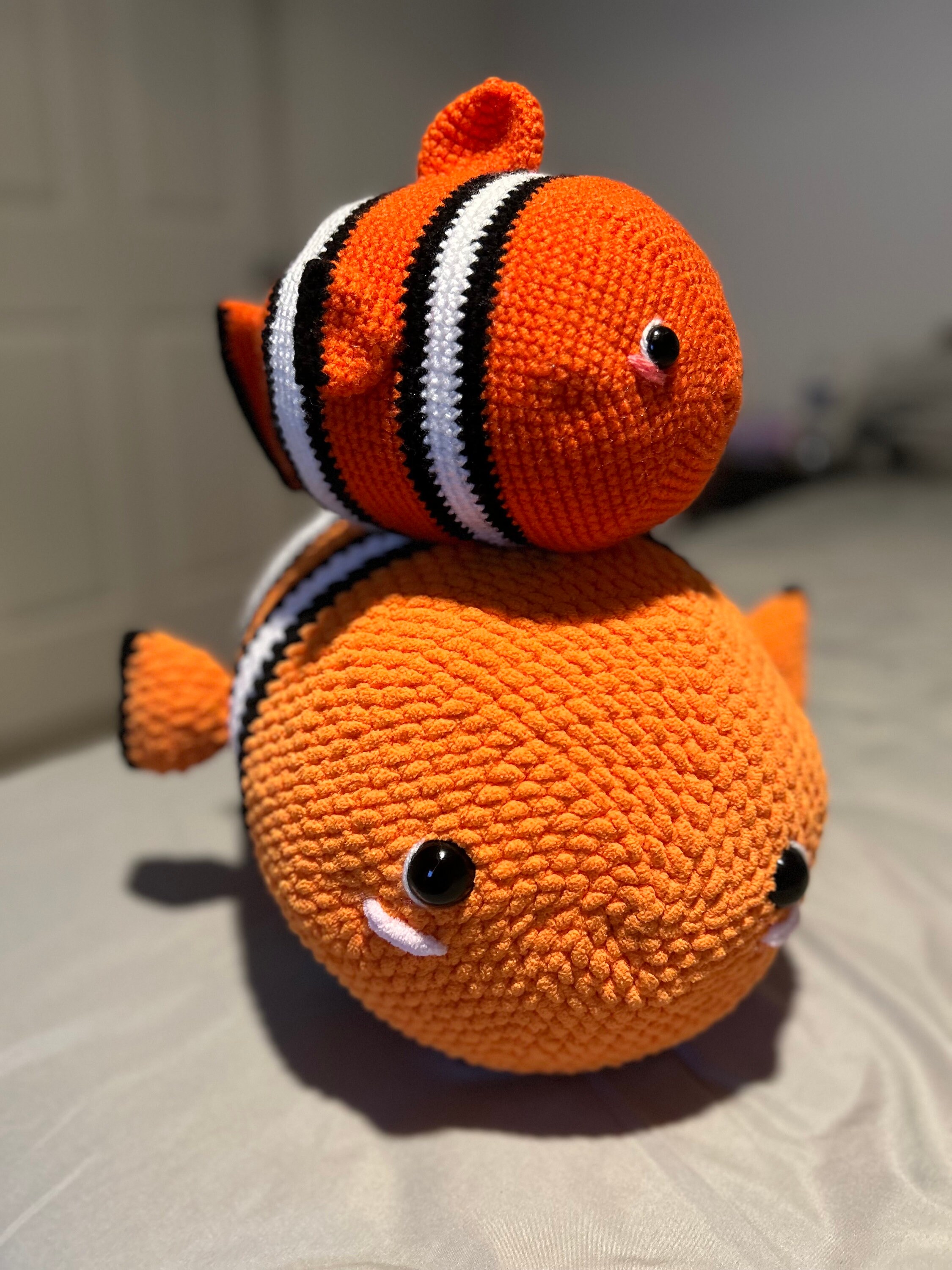 Crochet Plushie Pattern Nemo Inspired Clownfish Beginner Friendly ...