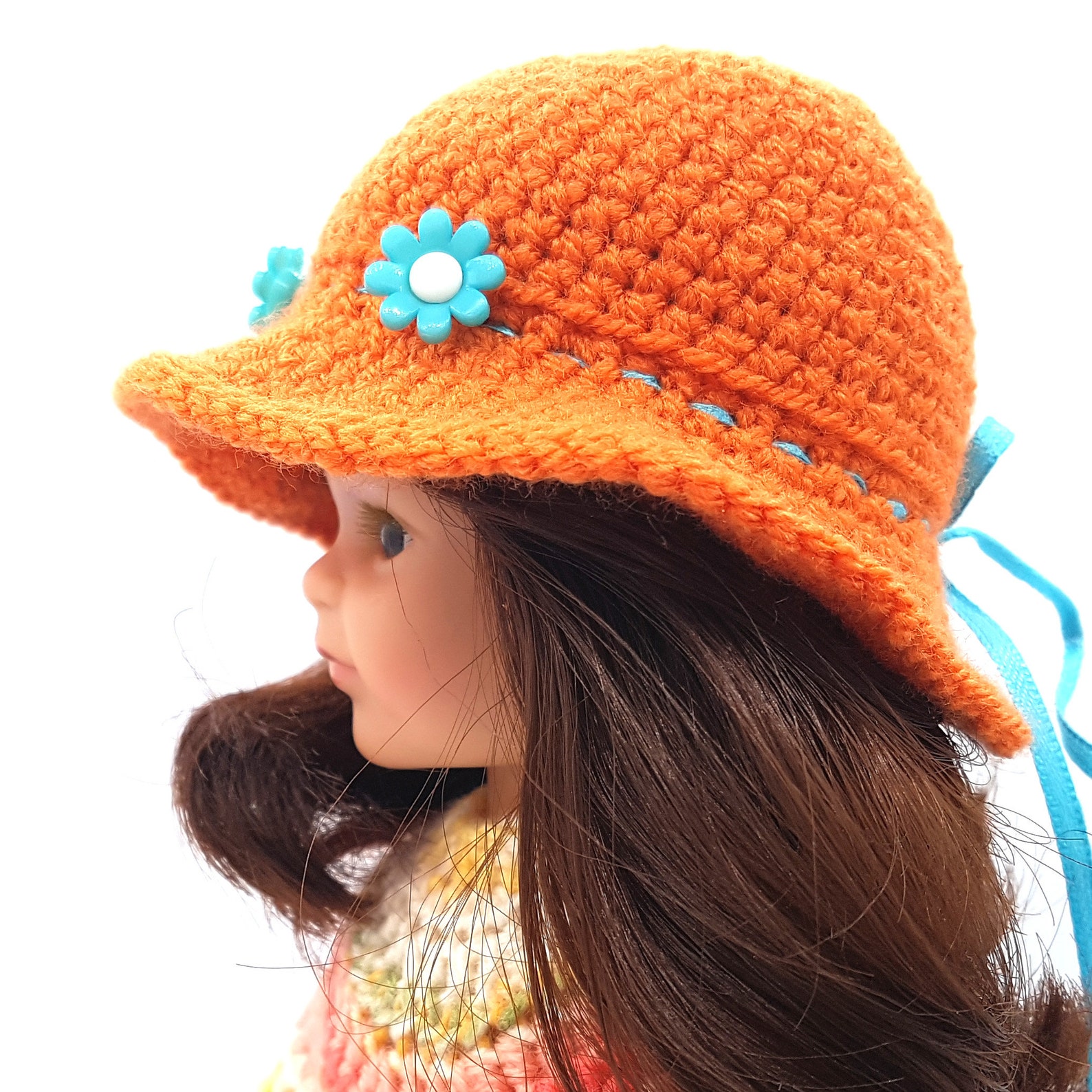 Crochet Pattern for Hats in 2 Sizes for Dolls Like Paola - Etsy