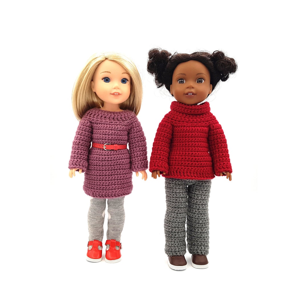 Crochet Pattern for Wellie Wishers (14,5”), Hearts for Hearts Girls(14 ...