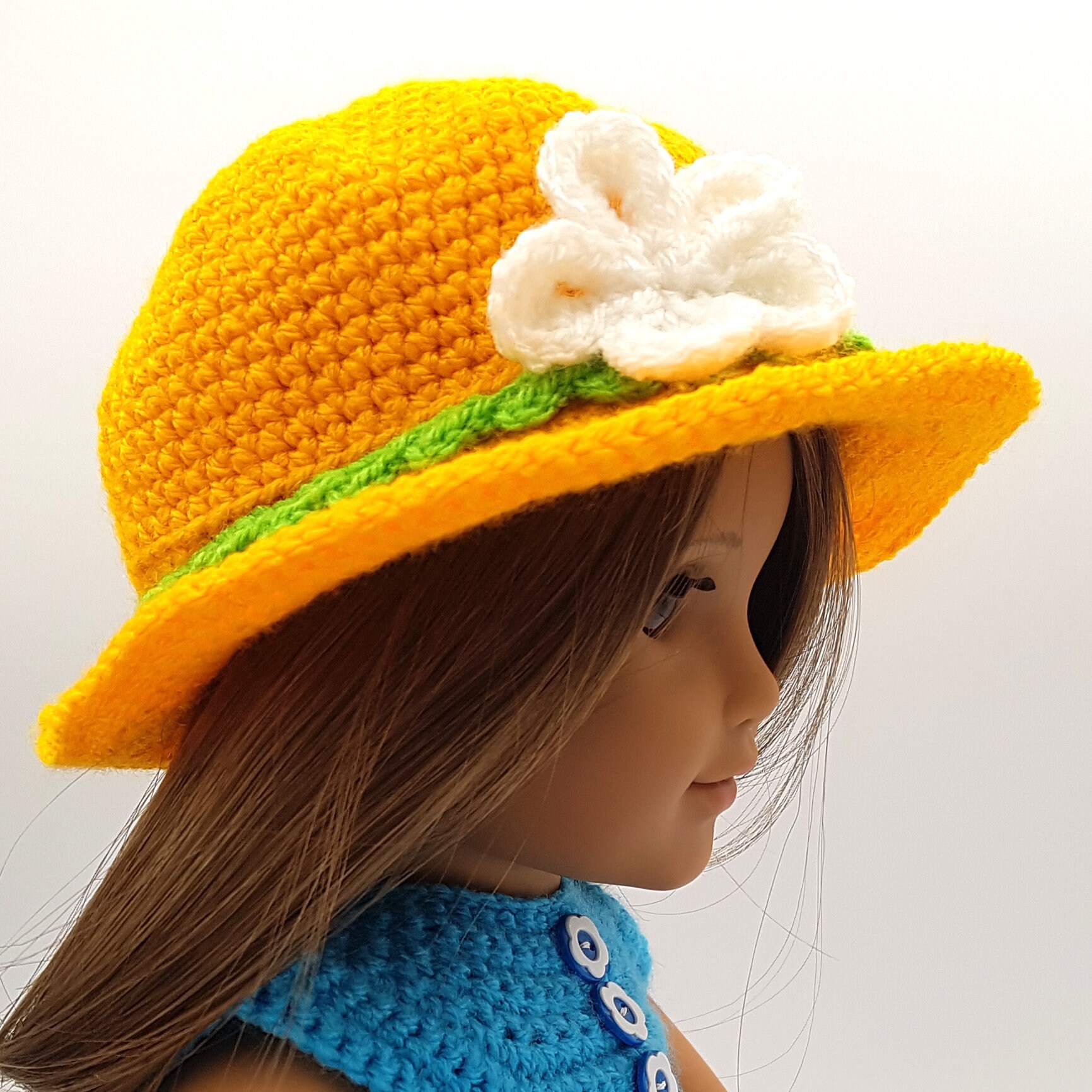 Crochet Pattern for Two Hats for 18-inch Dolls Like Our Generation ...