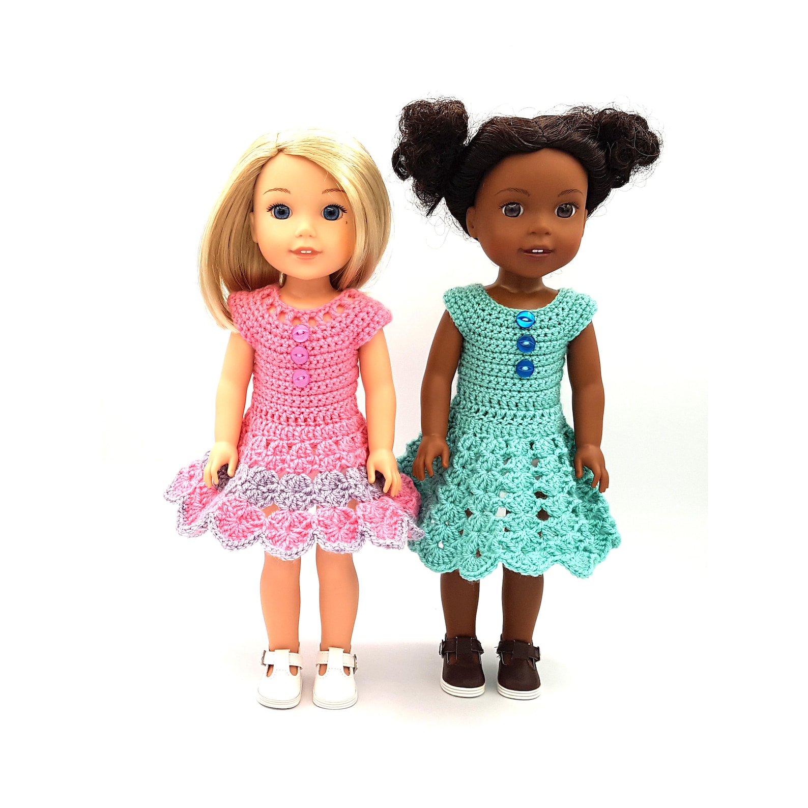 Crochet Pattern for Two Dresses for Wellie Wishers 145 - Etsy