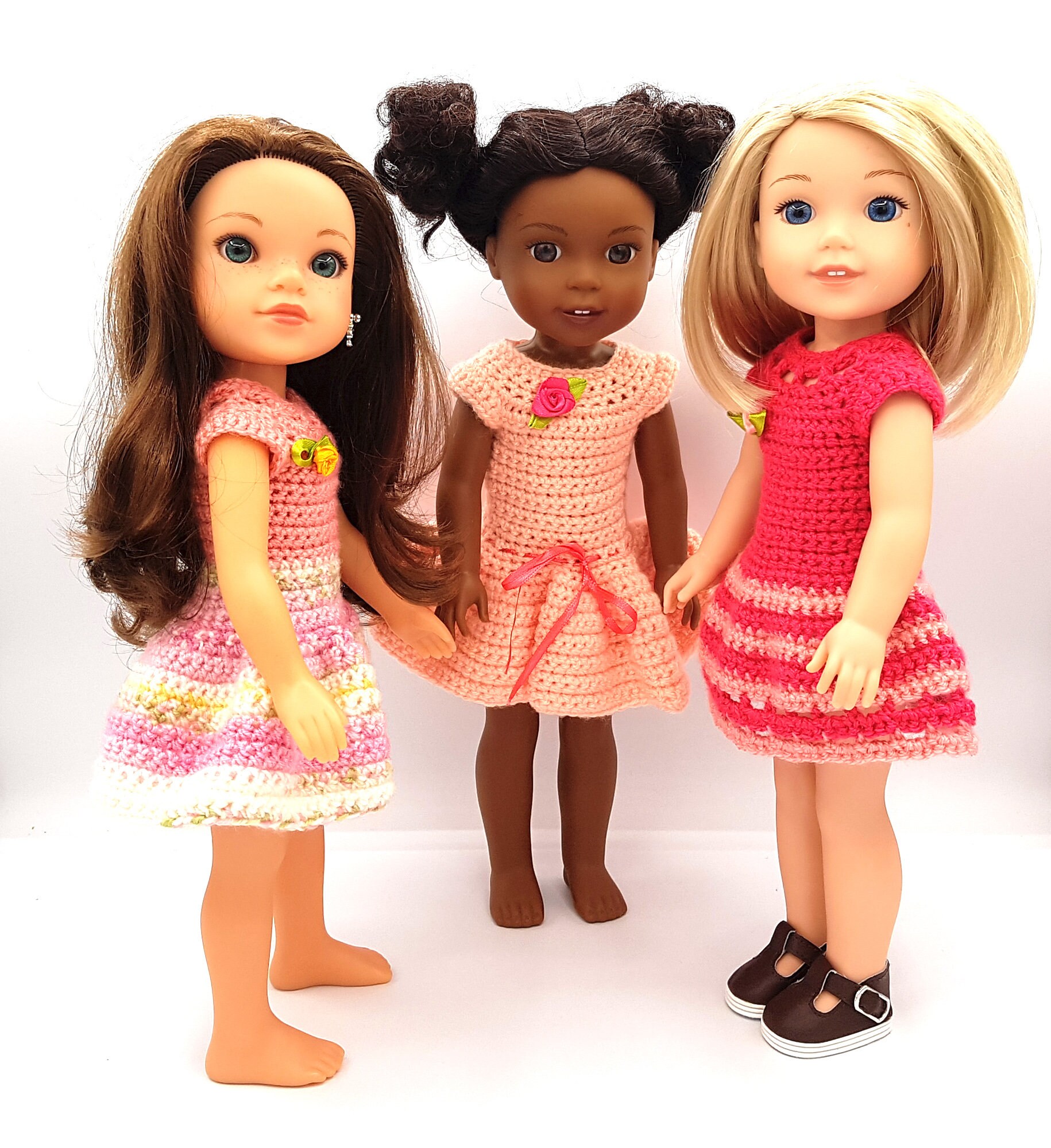 Crochet Pattern for Three Dresses for Wellie Wishers 145 - Etsy