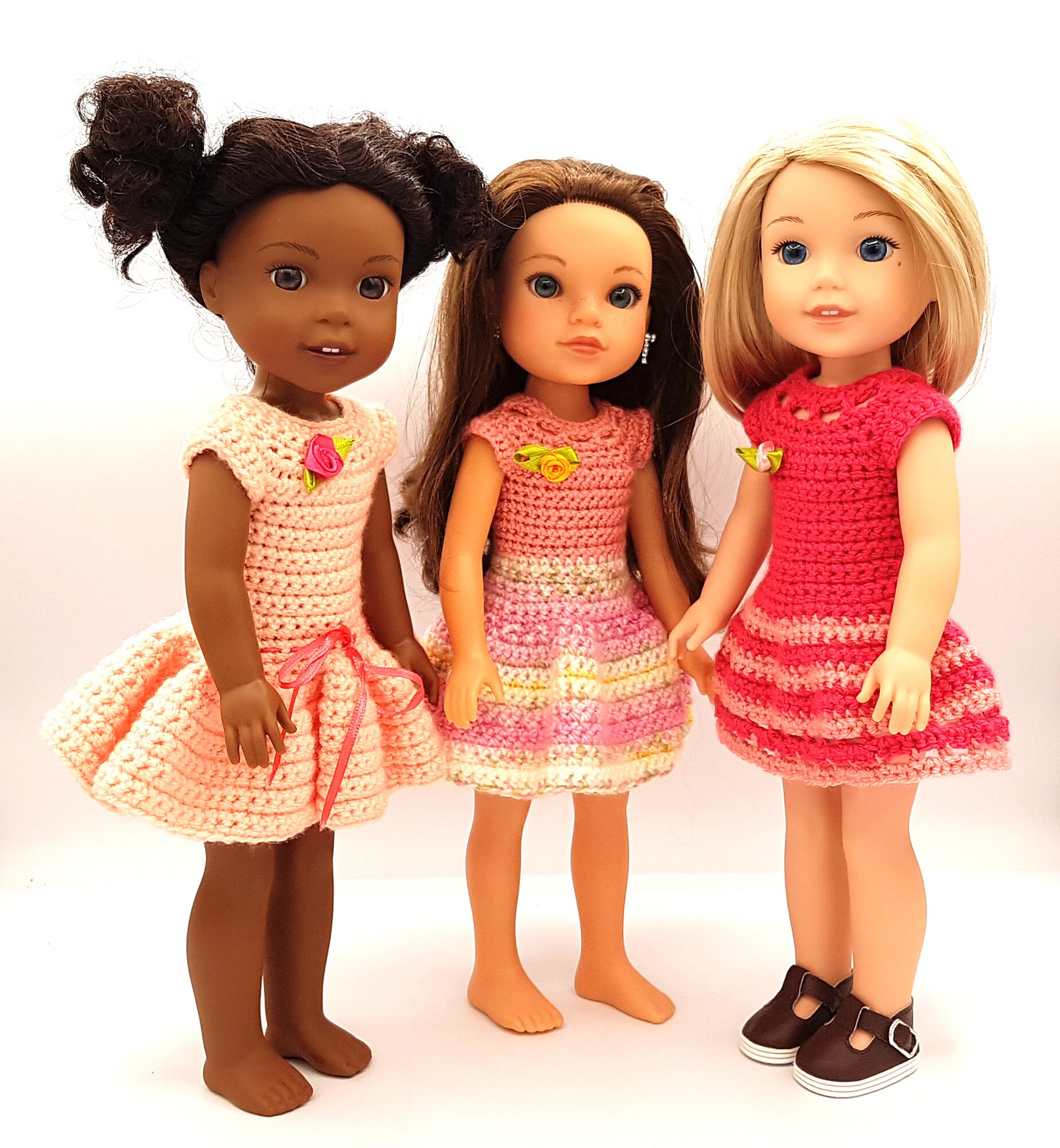 Crochet Pattern for Three Dresses for Wellie Wishers 145 - Etsy