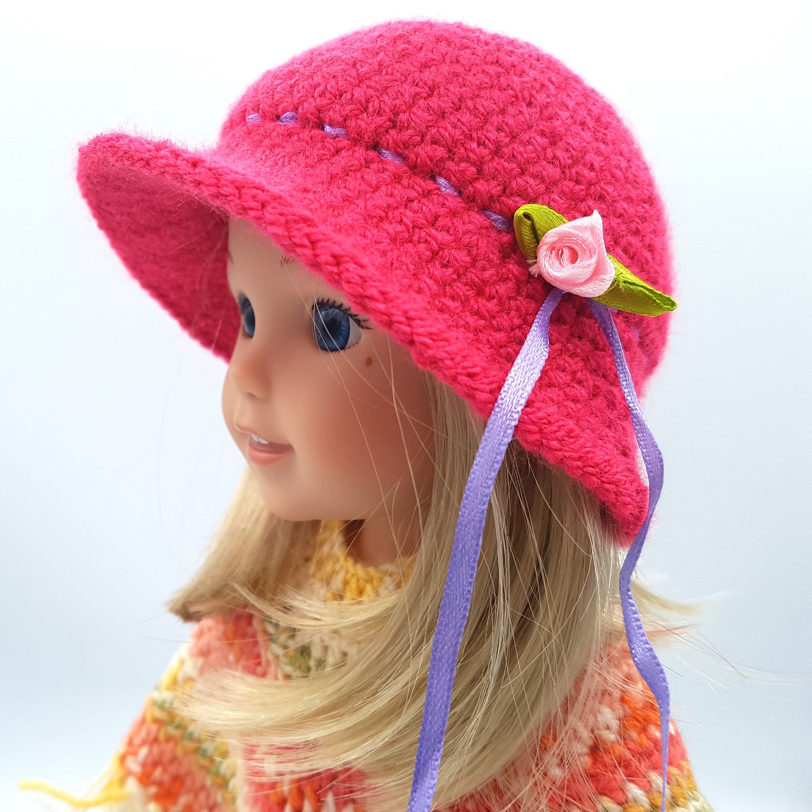 Crochet Pattern for Hats in 2 Sizes for Dolls Like Paola - Etsy