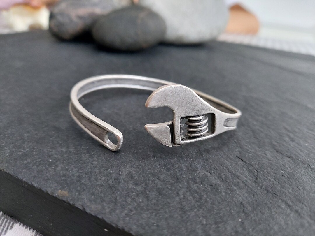 20-silver Wrench Cuff Bracelet for Engineer Graduation - Etsy