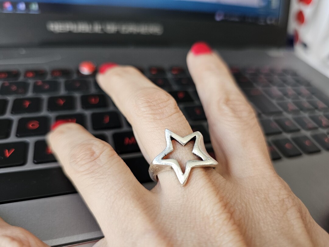 Adjustable Star Ring: Make a Wish, Statement Jewelry R72 - Etsy