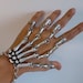 37- Gothic Skeleton All Bone Hand Ring Bracelet - Etsy UK