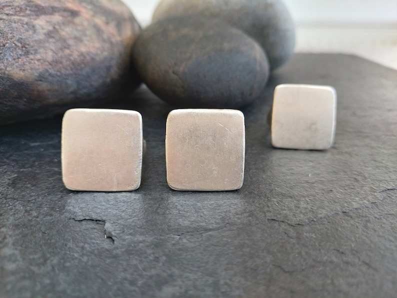 Silver Square Geometric Ring, Abstract Minimalist Ring R68 - Etsy