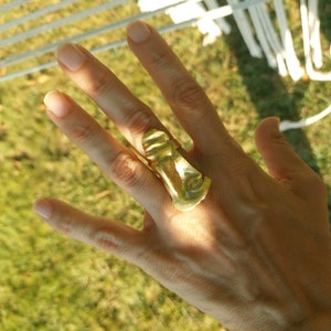 43 / Antique Greek FACE Silver / Gold Plated Mask Ring - Etsy