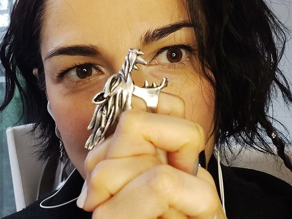 56 movable Dragon Knuckle Ring Etsy