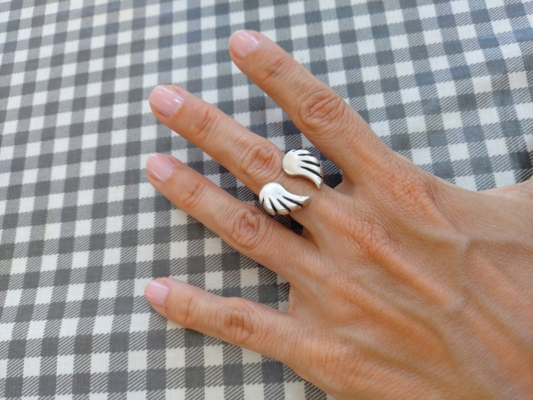 Silver Baby Angel Wings Ring, Festival Ring R56 - Etsy